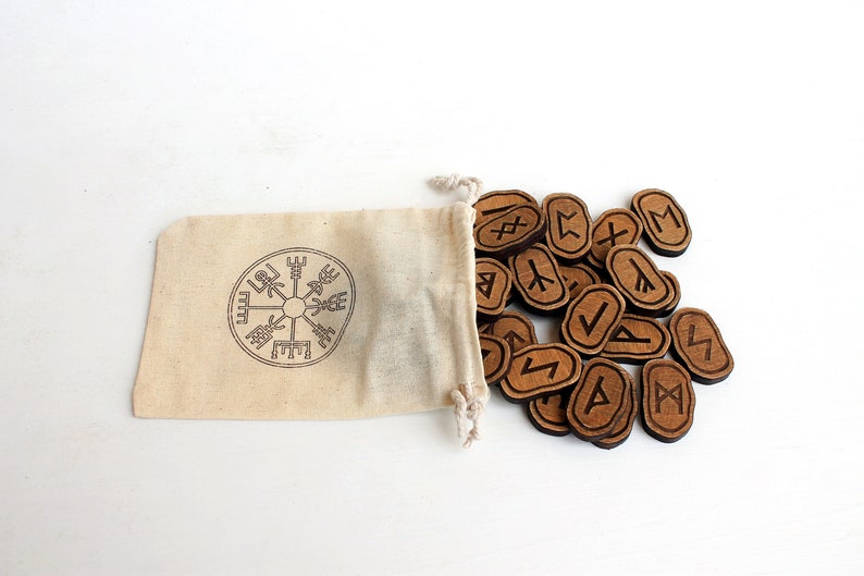 Elder Futhark Runes Set 25 Blank 35mm Runes for Divination - Etsy