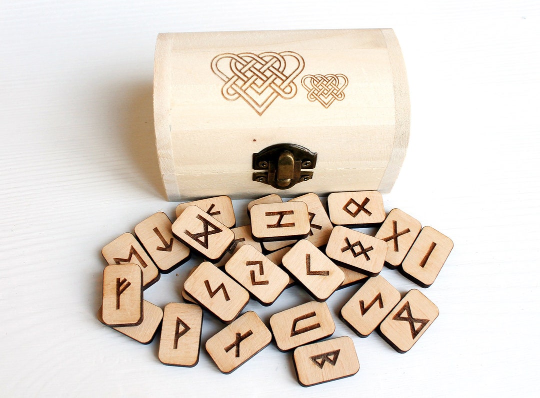 Elder Futhark Runes in a Box, Runes for Divination, Nordic Runes ...