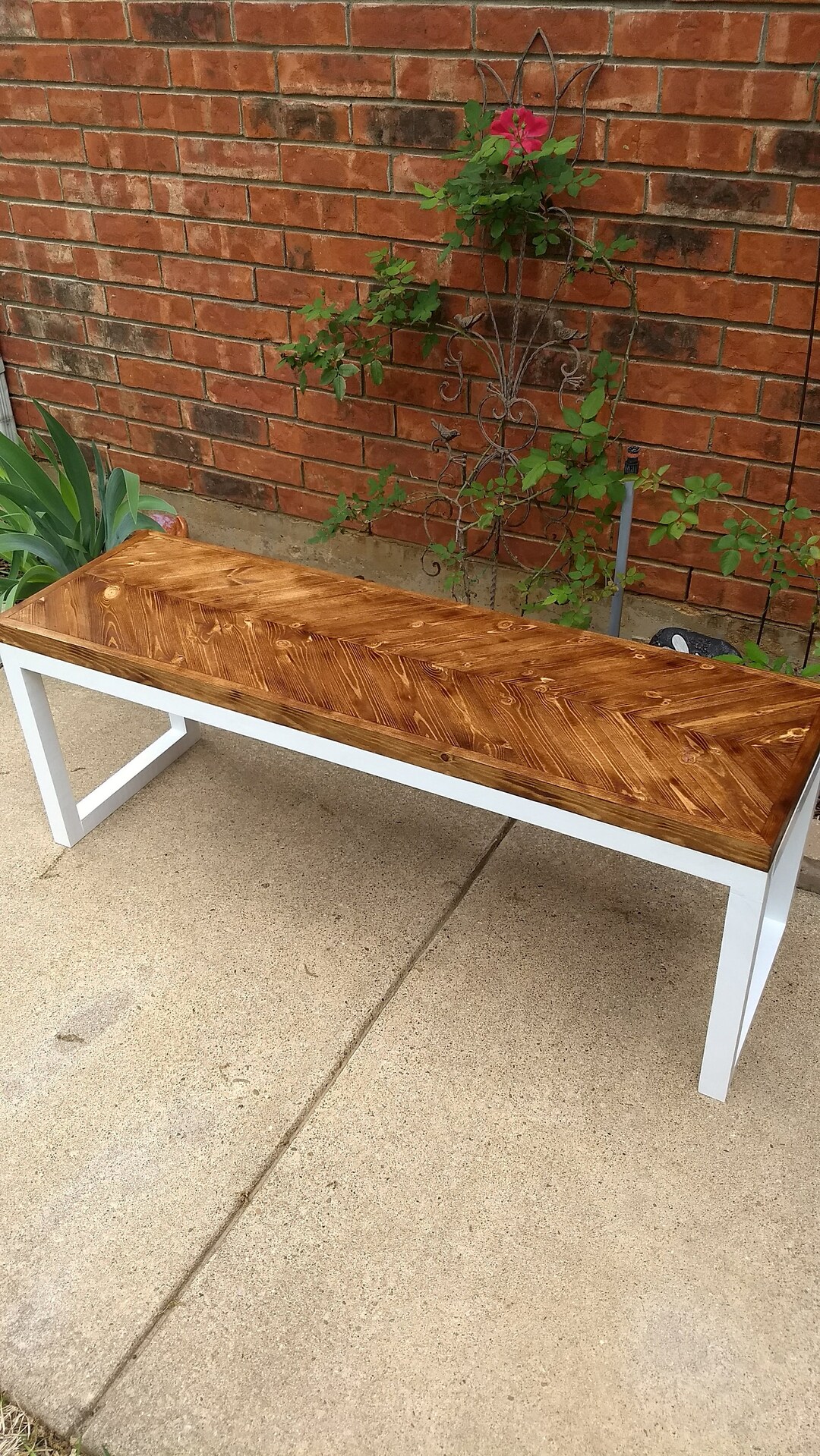 Chevron Bench - Etsy