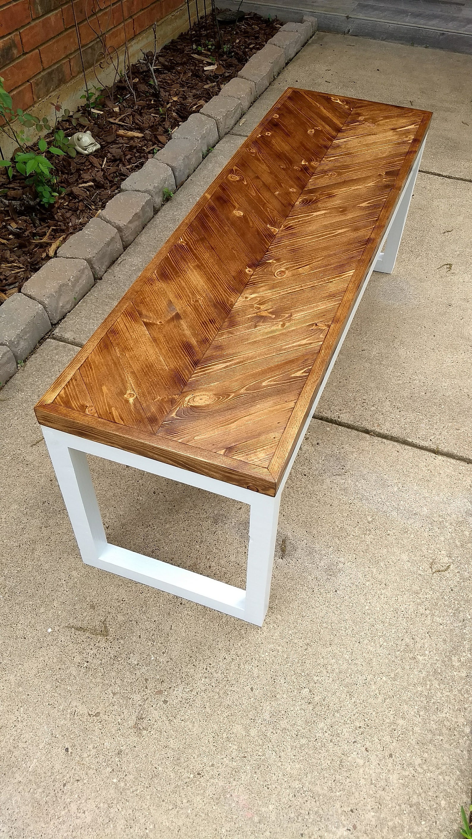 Chevron Bench - Etsy