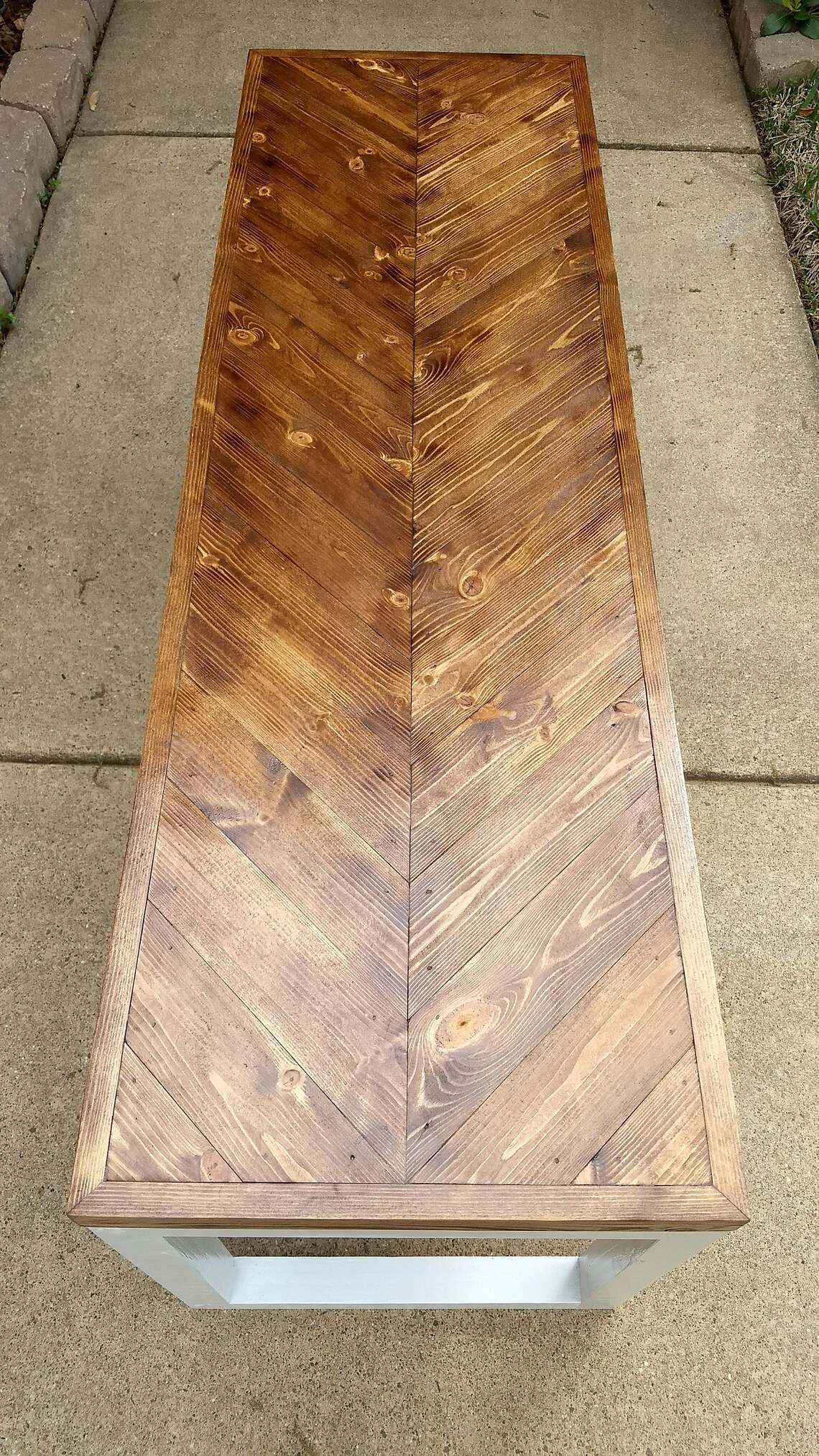 Chevron Bench - Etsy