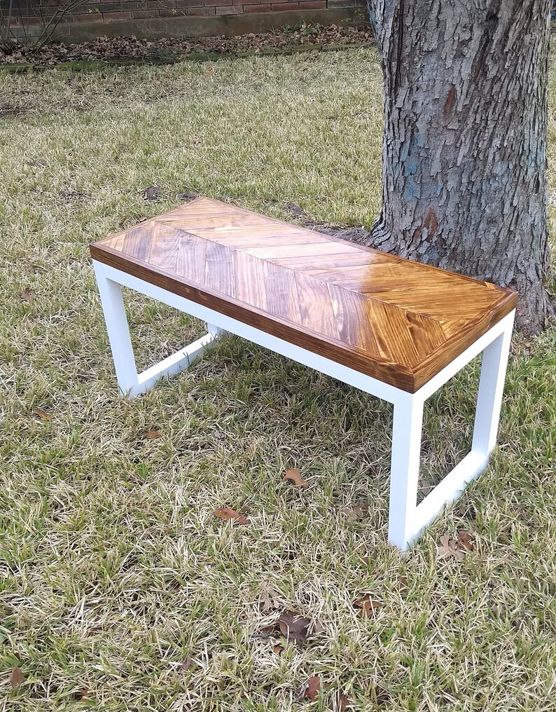 Chevron Bench - Etsy