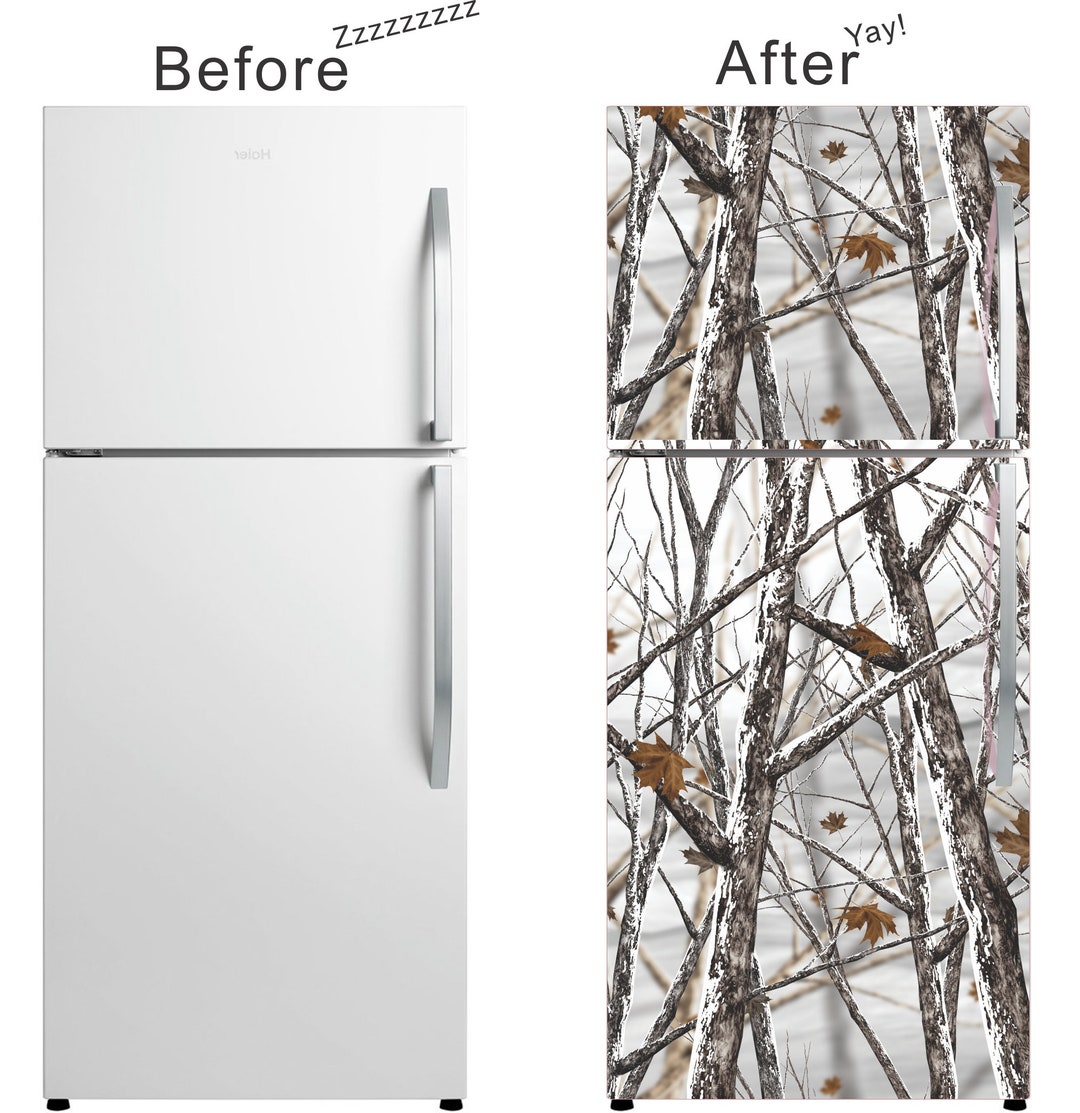 Full Size Magnetic Camo Fridge Skin Cover - Give Your Kitchen a New ...