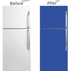 Solid Color Magnetic Vinyl Fridge Skins Cover Your Beat-up Refrigerator ...
