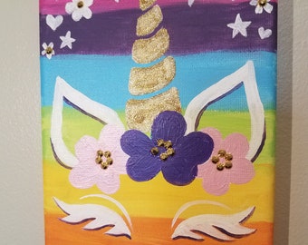 Unicorn painting | Etsy