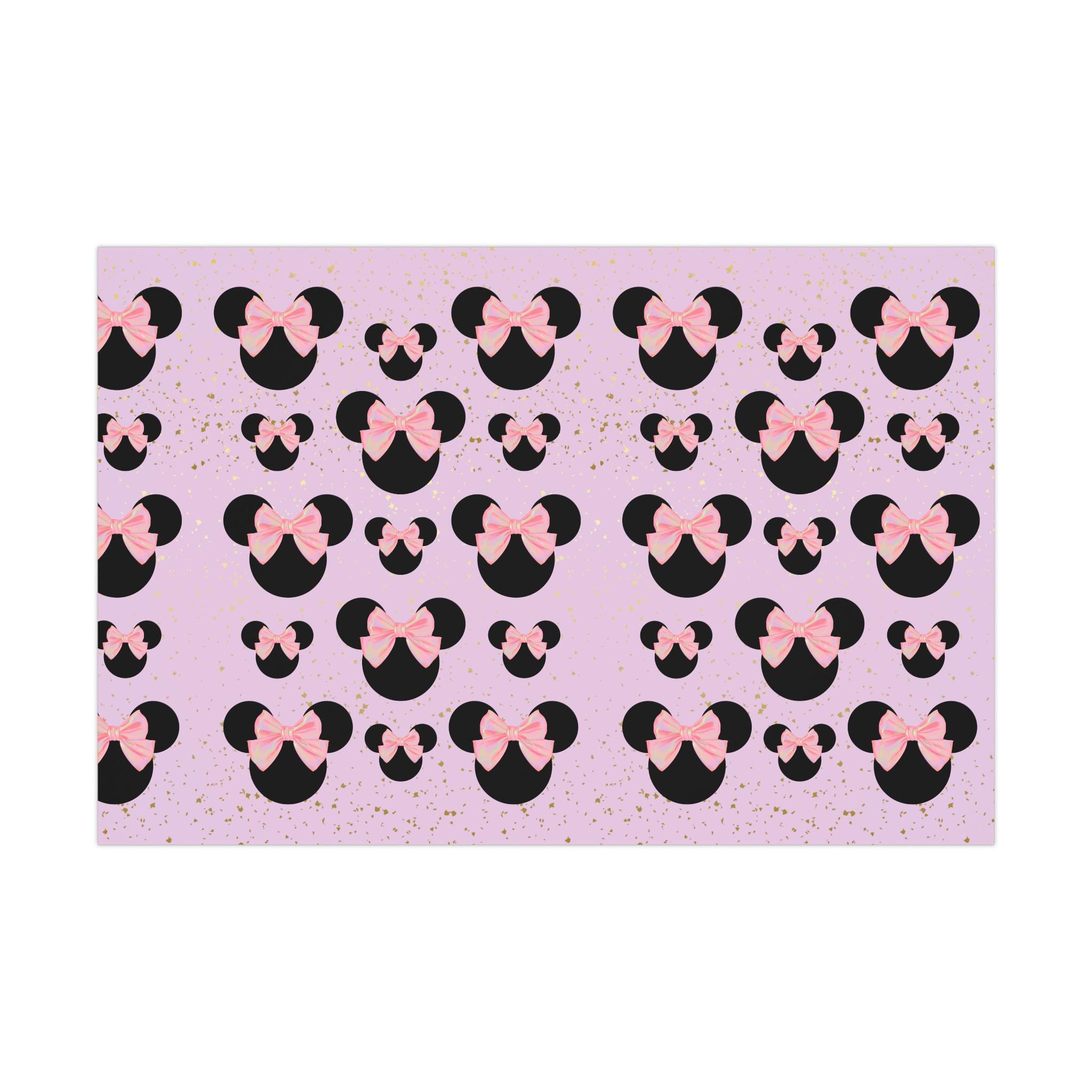 Gift Wrap Papers | Minnie Mouse | Pink | Birthday | Christmas | Holiday ...