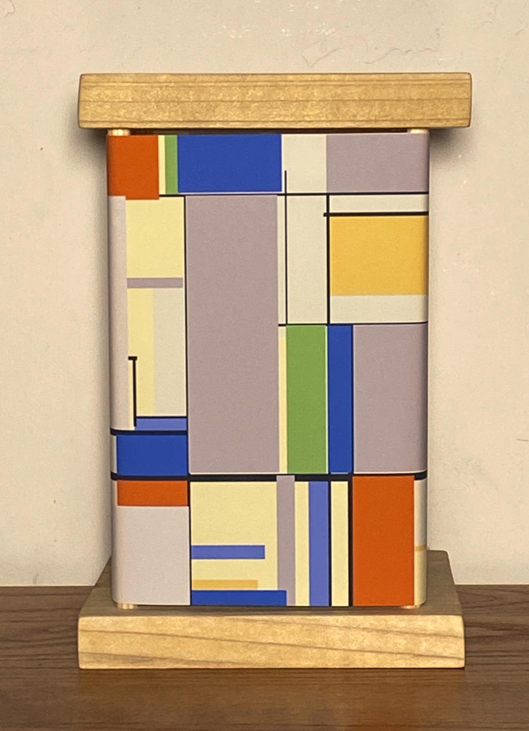 Handmade Lamp. Mondrian Art Lamp, Original Painting That Adds Colorful ...