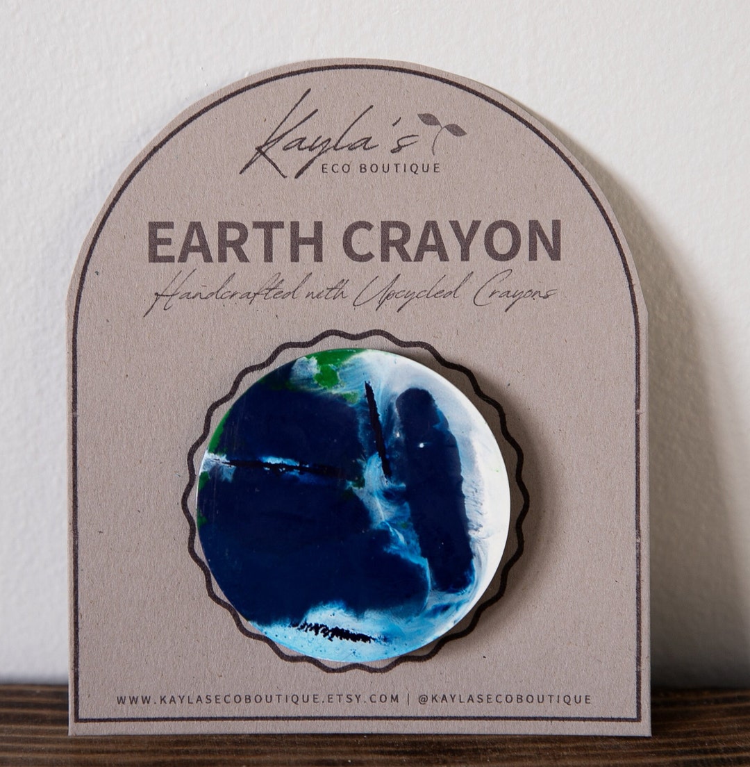 Earth Crayon Sustainable Handcrafted Using Recycled Crayons Custom ...