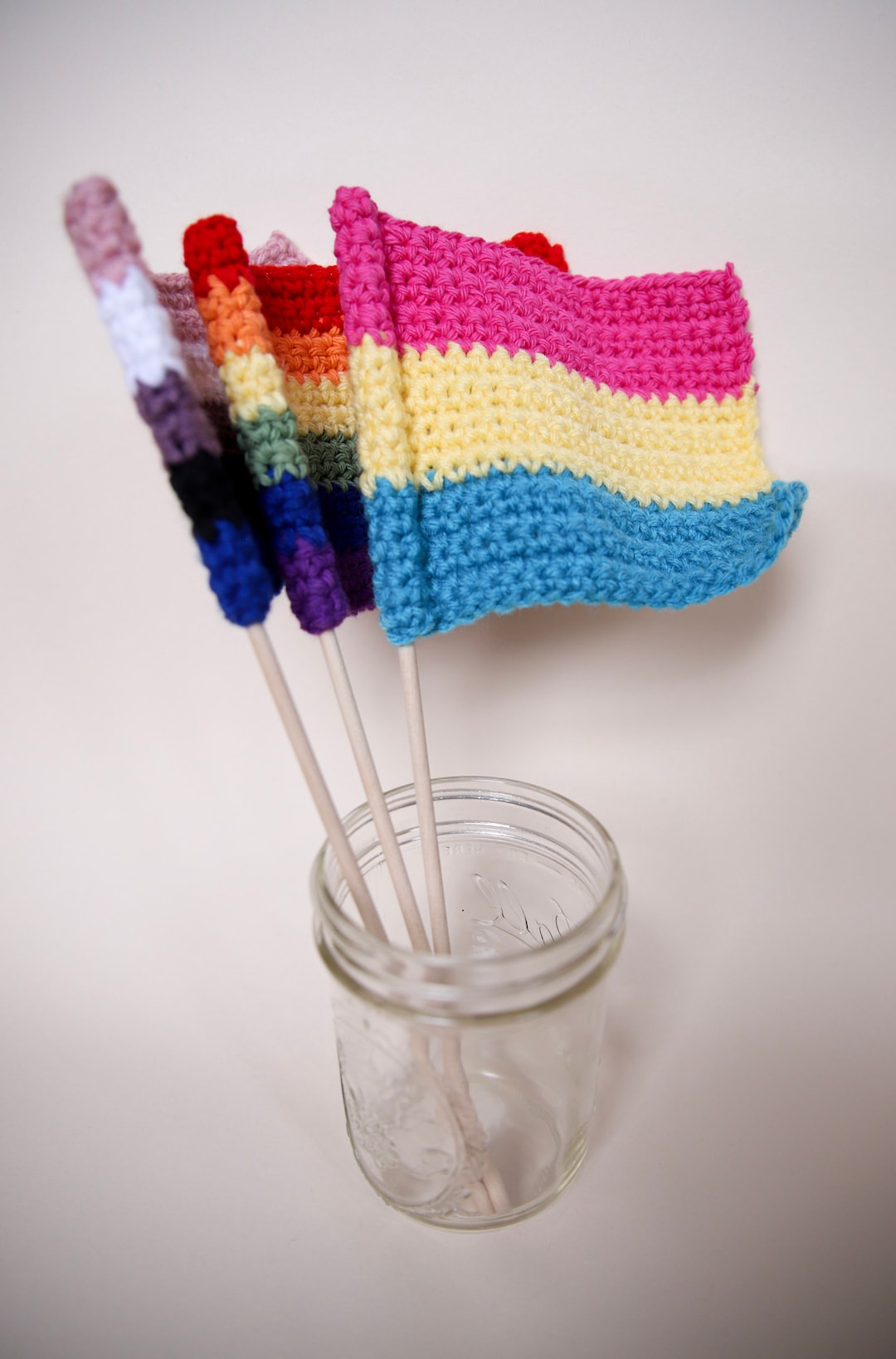 LGBTQ+ Pride Flag | Sustainable | 100% Cotton | Handcrafted Crochet ...