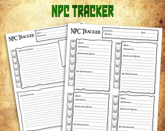 Dnd Note Template - Etsy