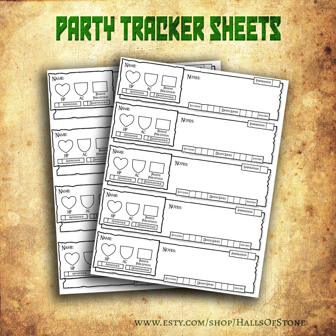 Dnd Party Tracker DM Tools RPG Dnd - Etsy