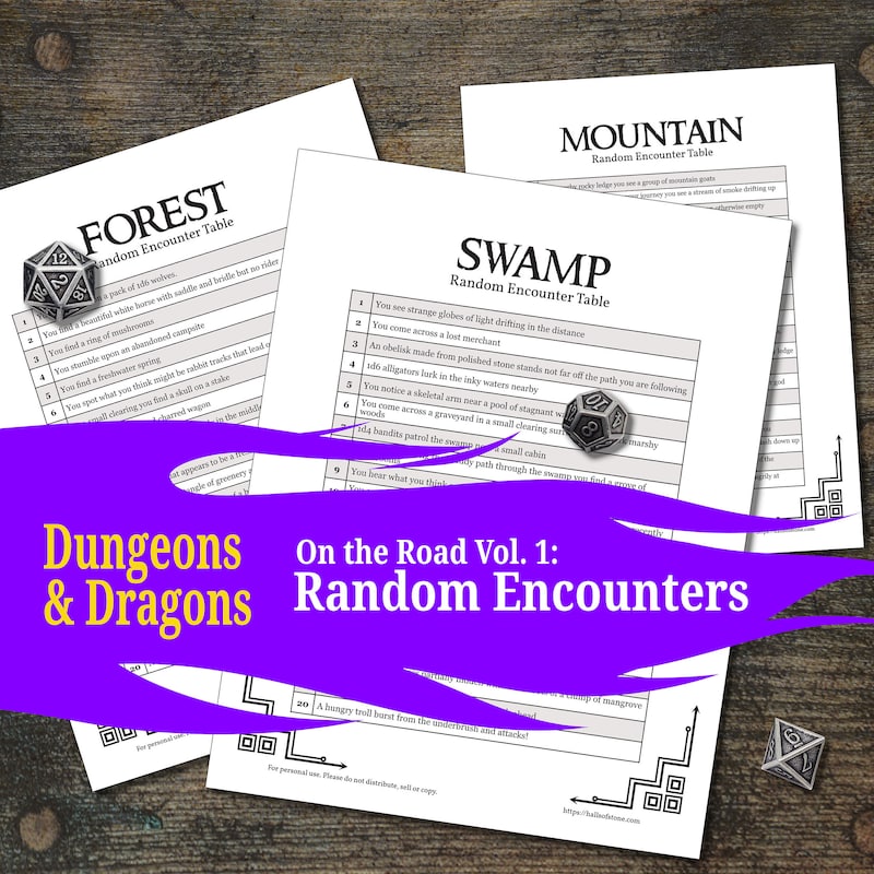 Dnd Encounter Table - Etsy UK
