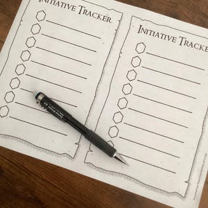 Dnd Initiative Tracker PDF for Dungeons and Dragons 5e - Etsy