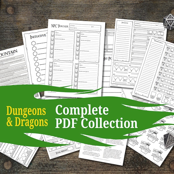 Dungeons Dragons Printable - Etsy