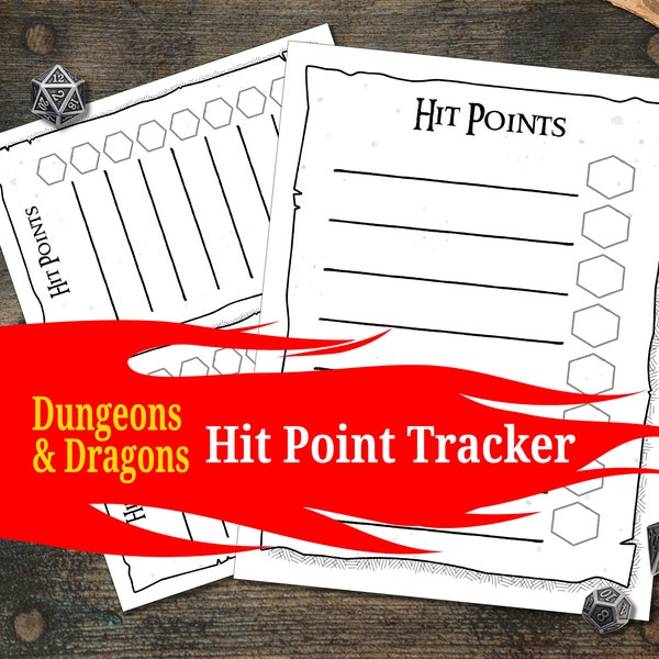 Hit Point Tracker - Etsy