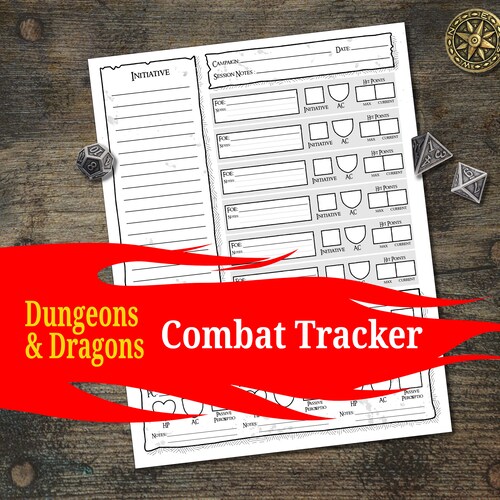 Dnd 5e Dungeon Master Combat Tracker Initiative Tracker - Etsy Australia Dnd 5e Dungeon Master Combat Tracker Initiative Tracker - Etsy Australia
