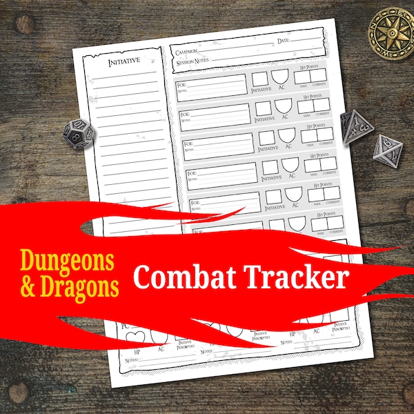 Initiative Tracker for Dm Screen - Etsy