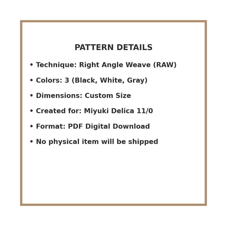 Beaded Panda Pattern - Right Angle Weave (RAW) Bead Weaving Tutorial ...