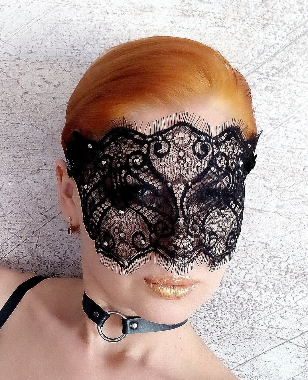 See Through Mask, Black Lace Masquerade Mask, Boudoir Photoshoot Masķ ...