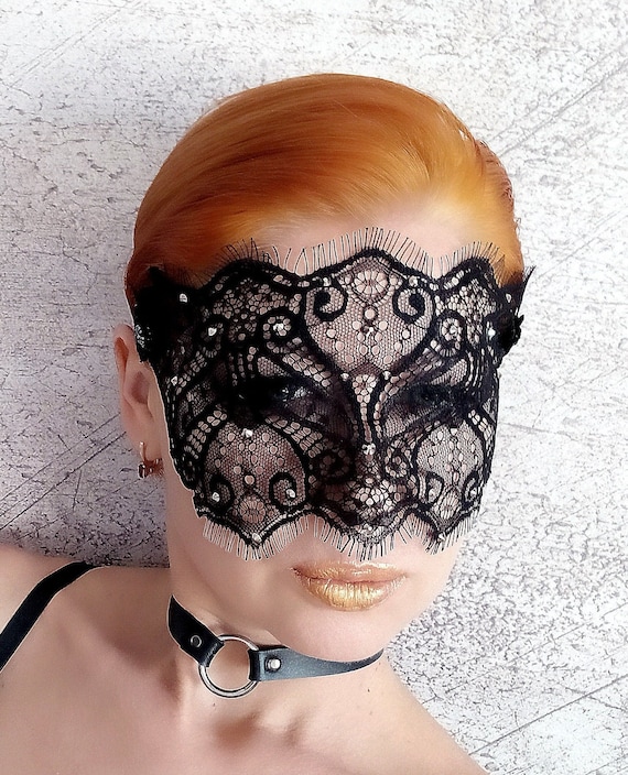 Lace Eye Mask For Women Sexy 2-Pack Halloween Lace Eye Mask Blindfold ...