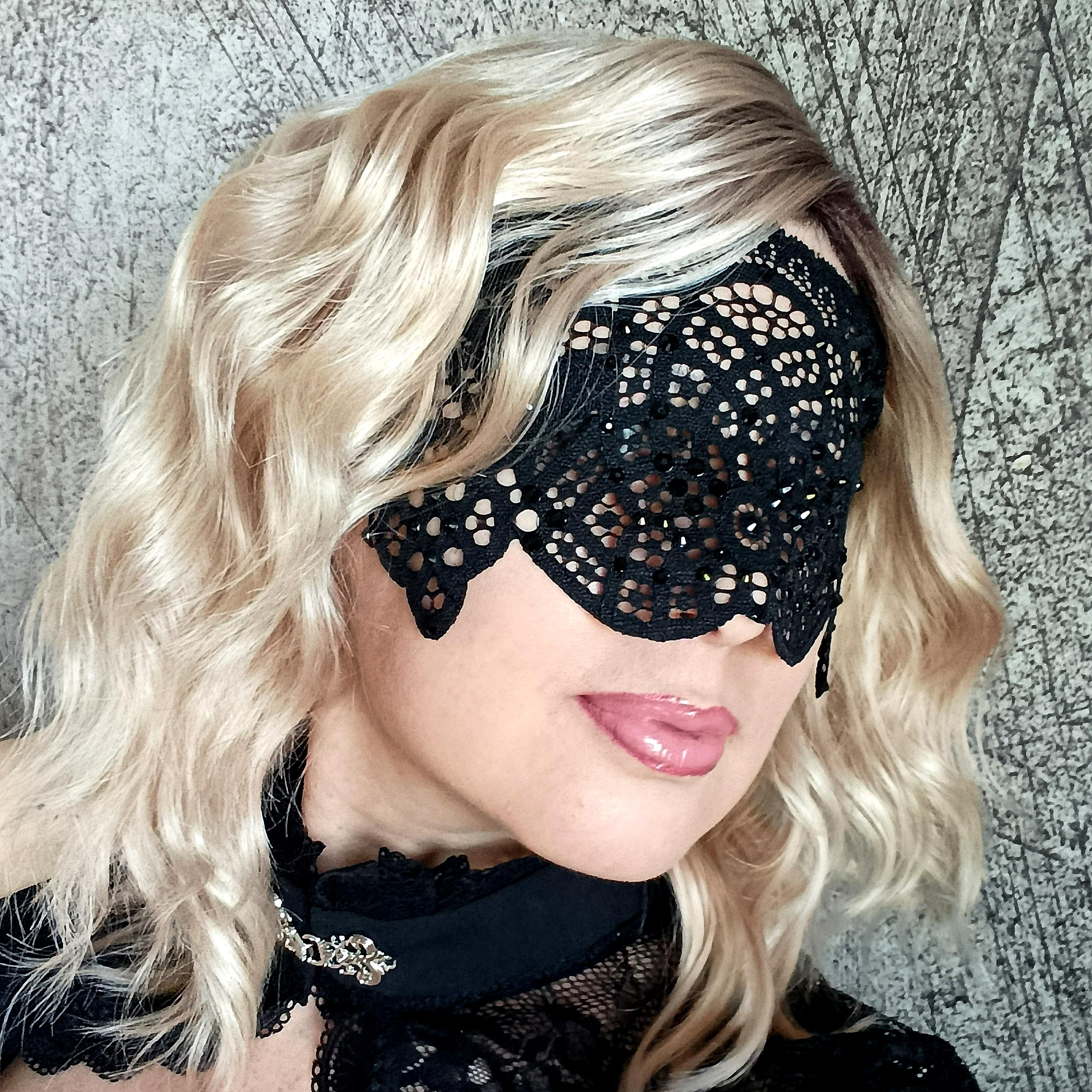 Black Lace Mask With Rhinestones, Half Face Mask, Masquerade Mask ...