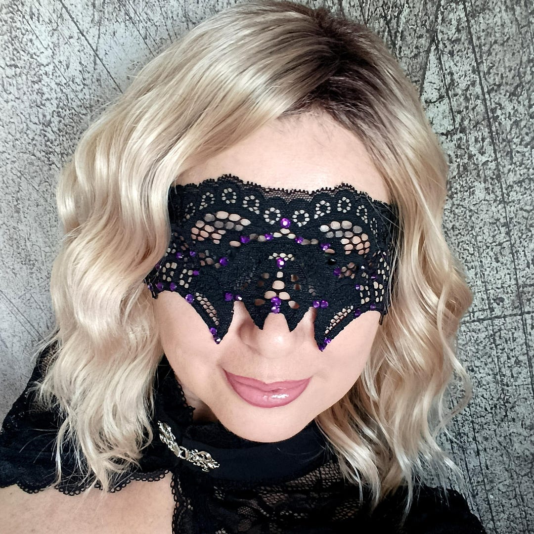 Black Lace Masquerade Vail Mask, Cosplay Mask, Unisex Mask, See Through ...
