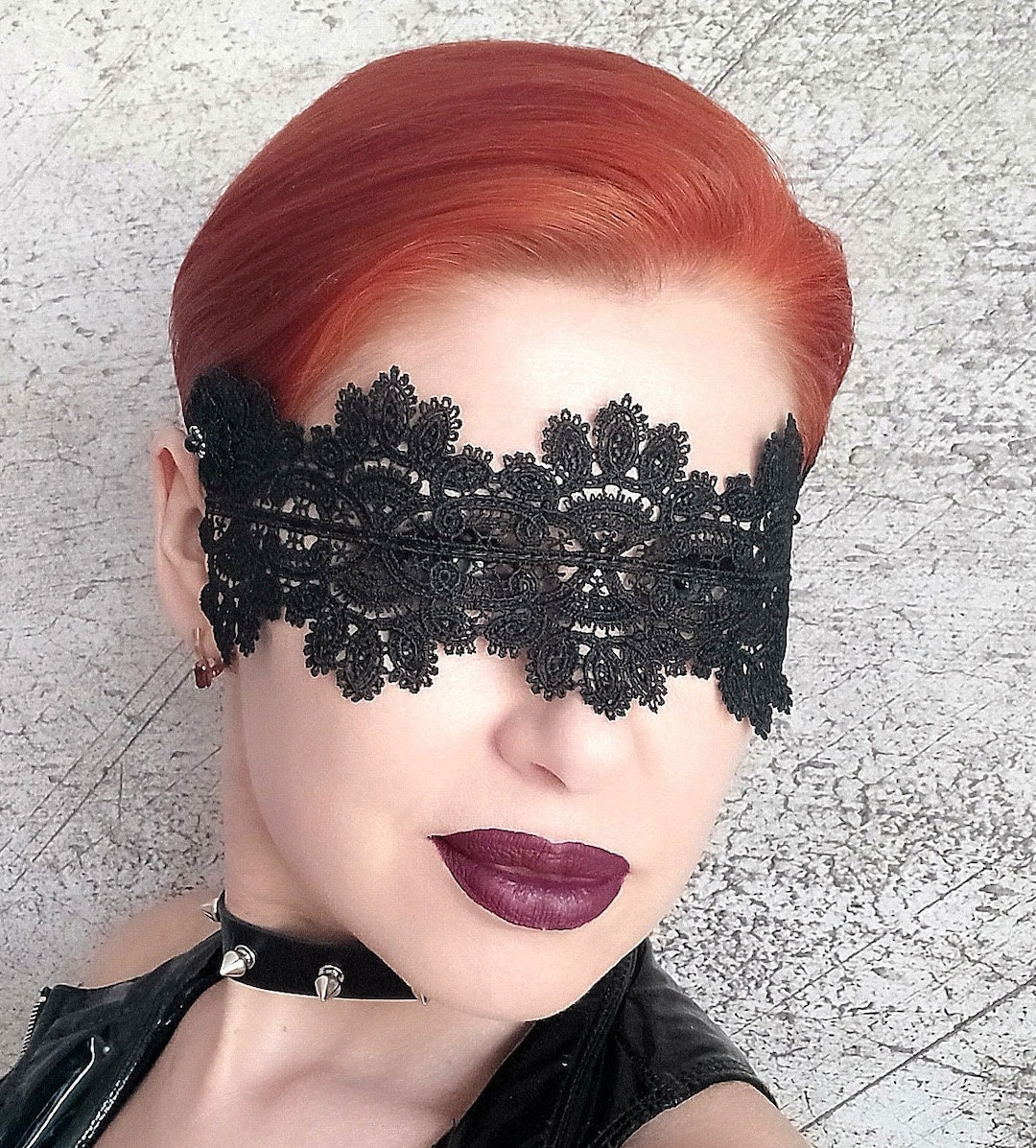 Black Lace Blindfold Mask, Mystery Mask, Black See Through Mask ...