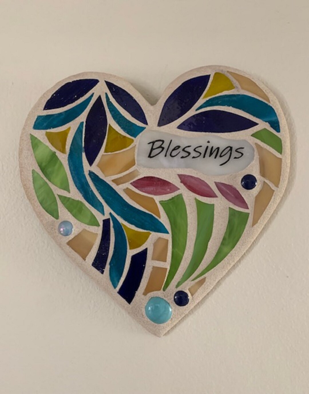 Mosaic Heart, Mosaic, Heart, Personalized Mosaic, Unique Mosaic, Wall ...