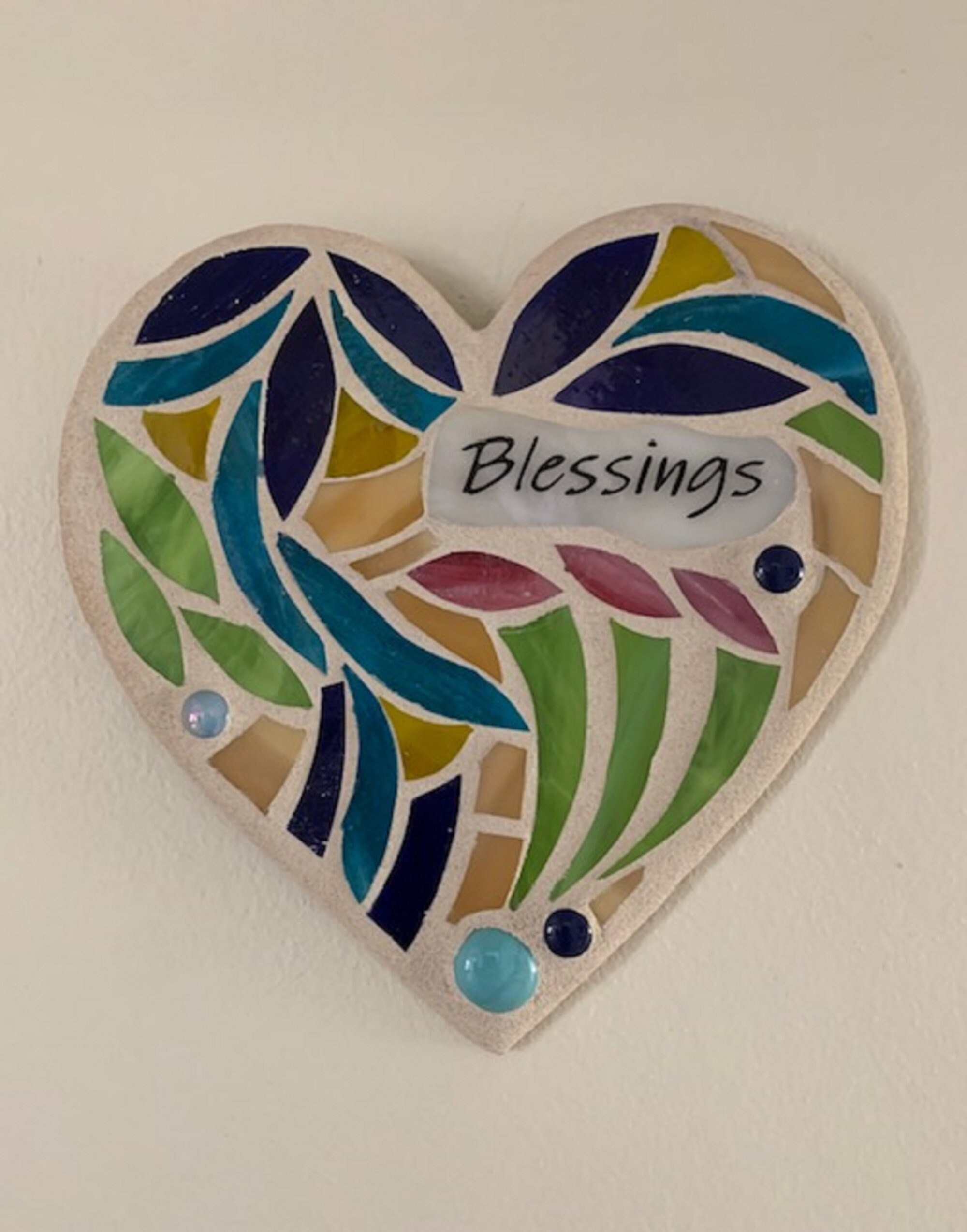 Mosaic Heart, Mosaic, Heart, Personalized Mosaic, Unique Mosaic, Wall ...