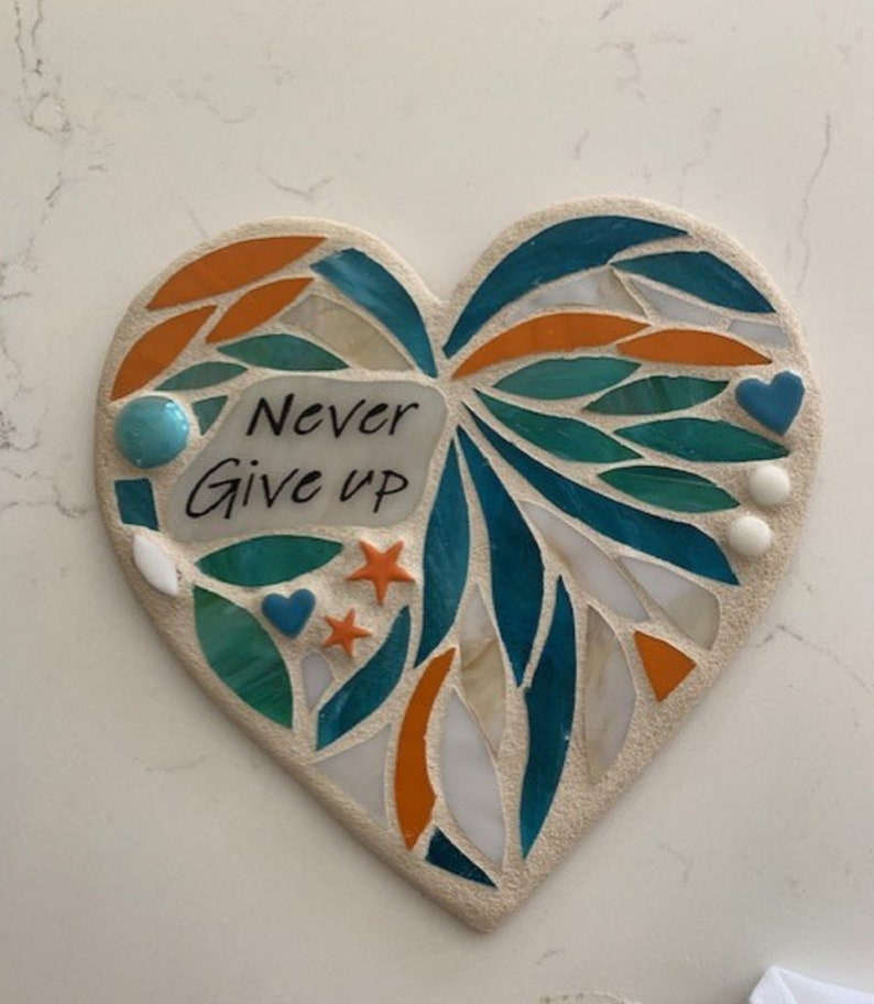 Mosaic Heart Mosaic, Heart, Personalized Mosaic, Unique Mosaic, Wall ...