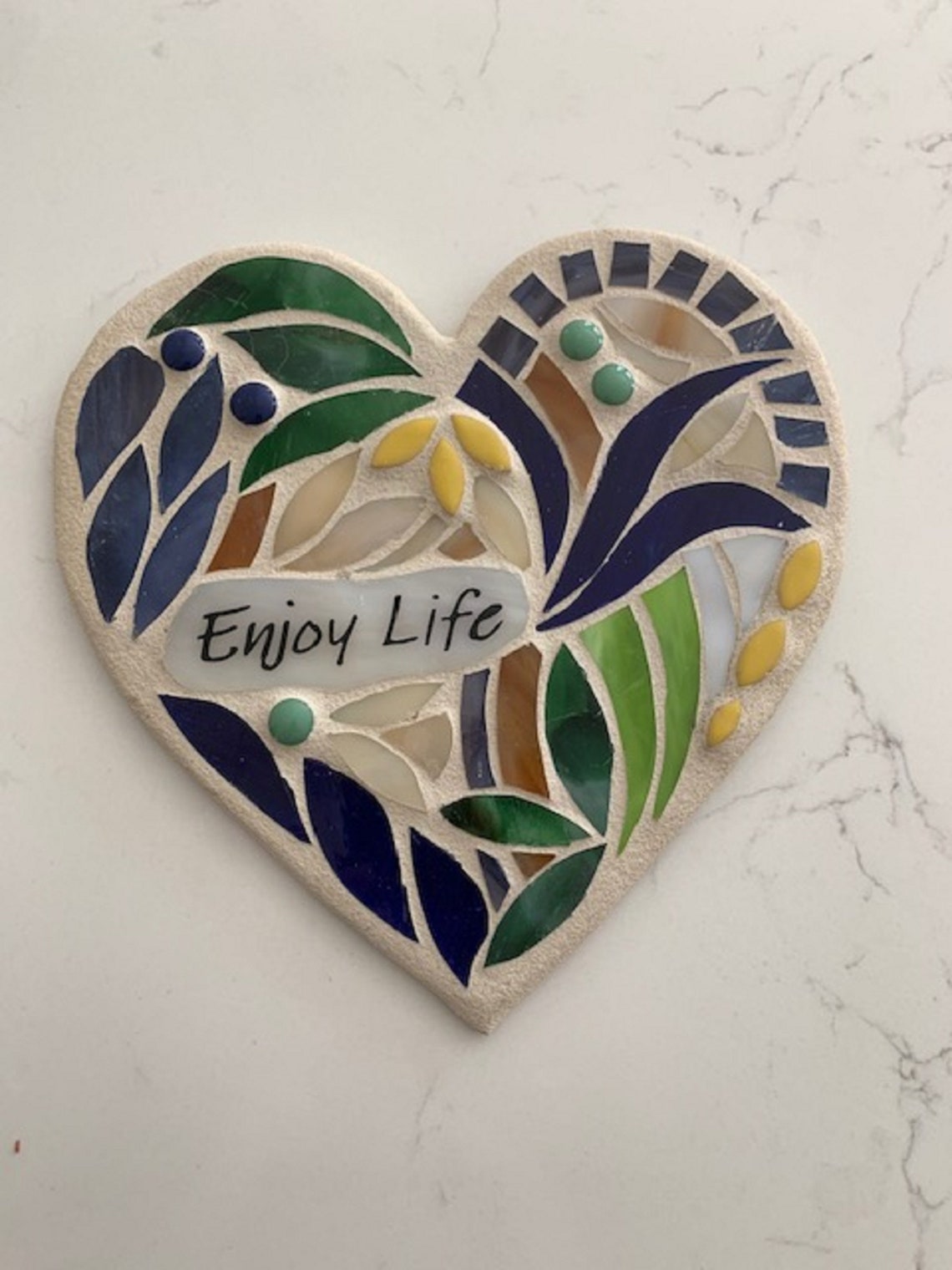 Mosaic Heart, Mosaic, Heart Personalized Mosaic, Unique Mosaic, Wall ...