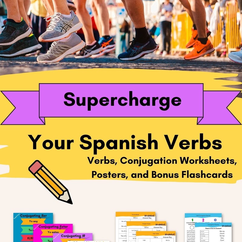 Spanish Conjugation Poster - Etsy