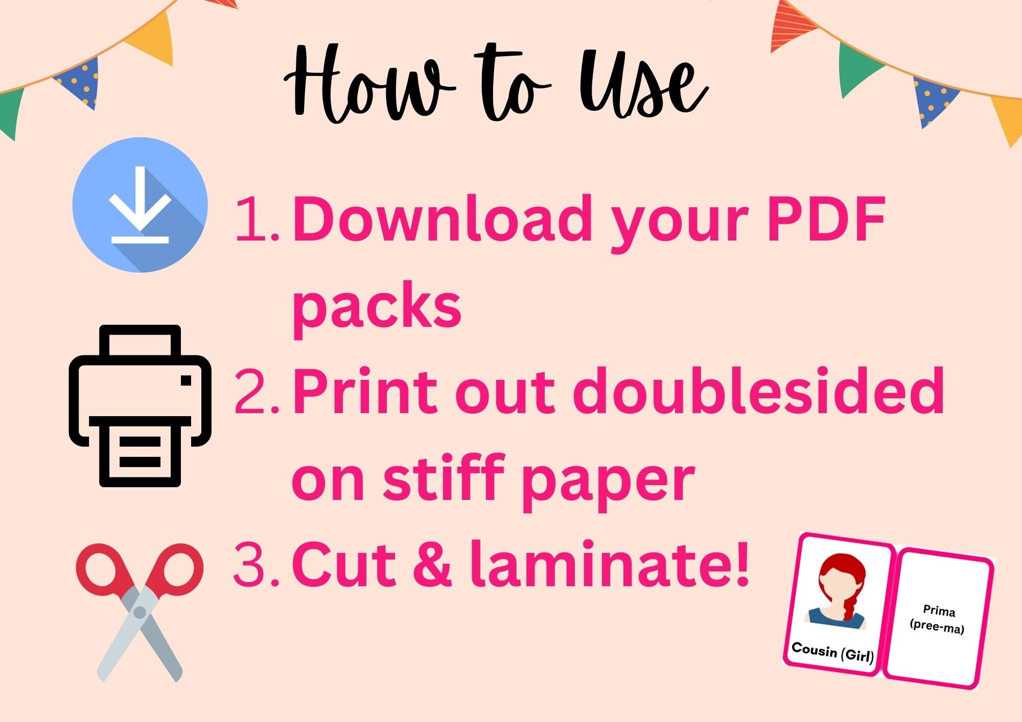 Front and Back Bilingual English Spanish Flashcards for Kids Printable ...