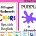 Bilingual Spanish English Colors Vocabulary Flashcards for Kids ...