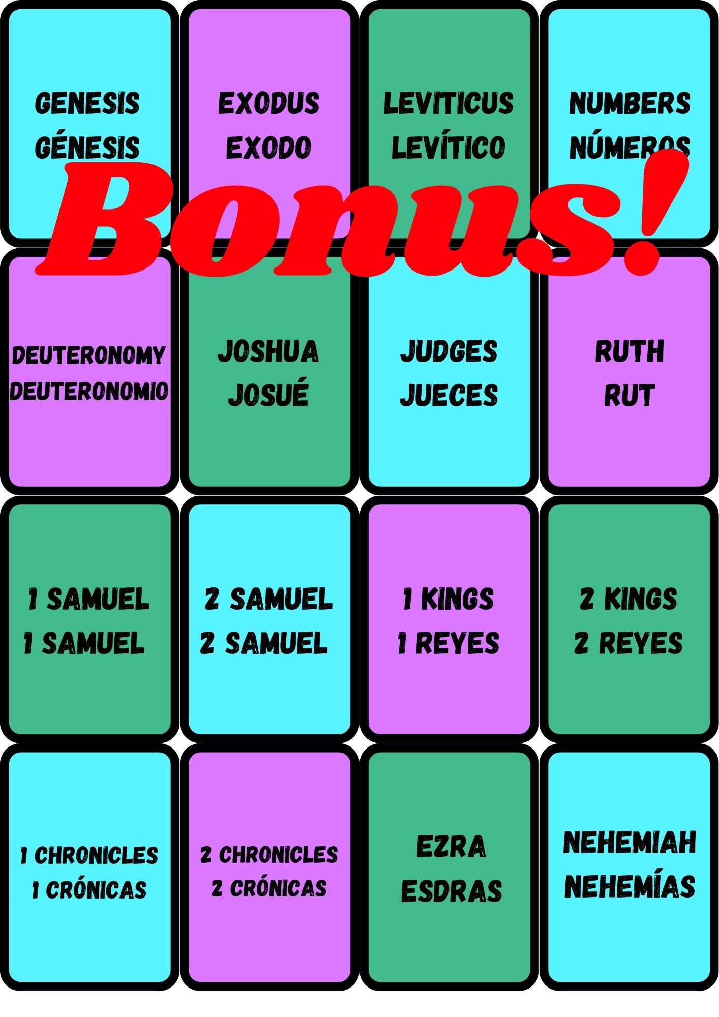 Printable Spanish Bible Stories and Flashcards for Kids Perfect for ...