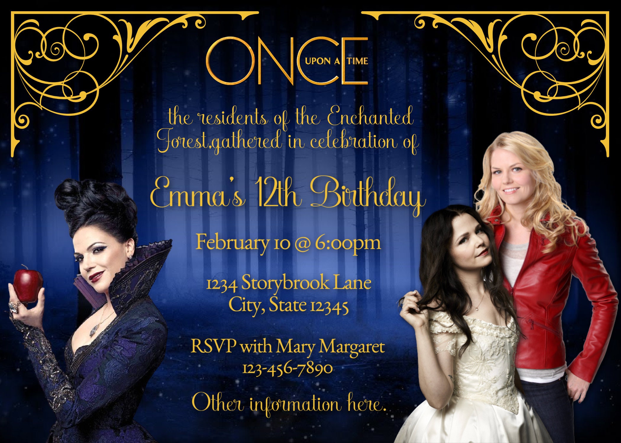 Once Upon A Time Character Posters