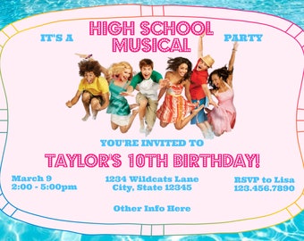 High School Musical Bunting / Party Banner Birthday Banner Decoration ...