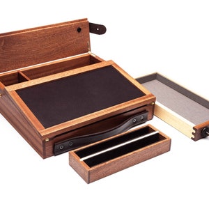 Mahogany 'small' Writing Slope: Colonial Style Stationery Box ...