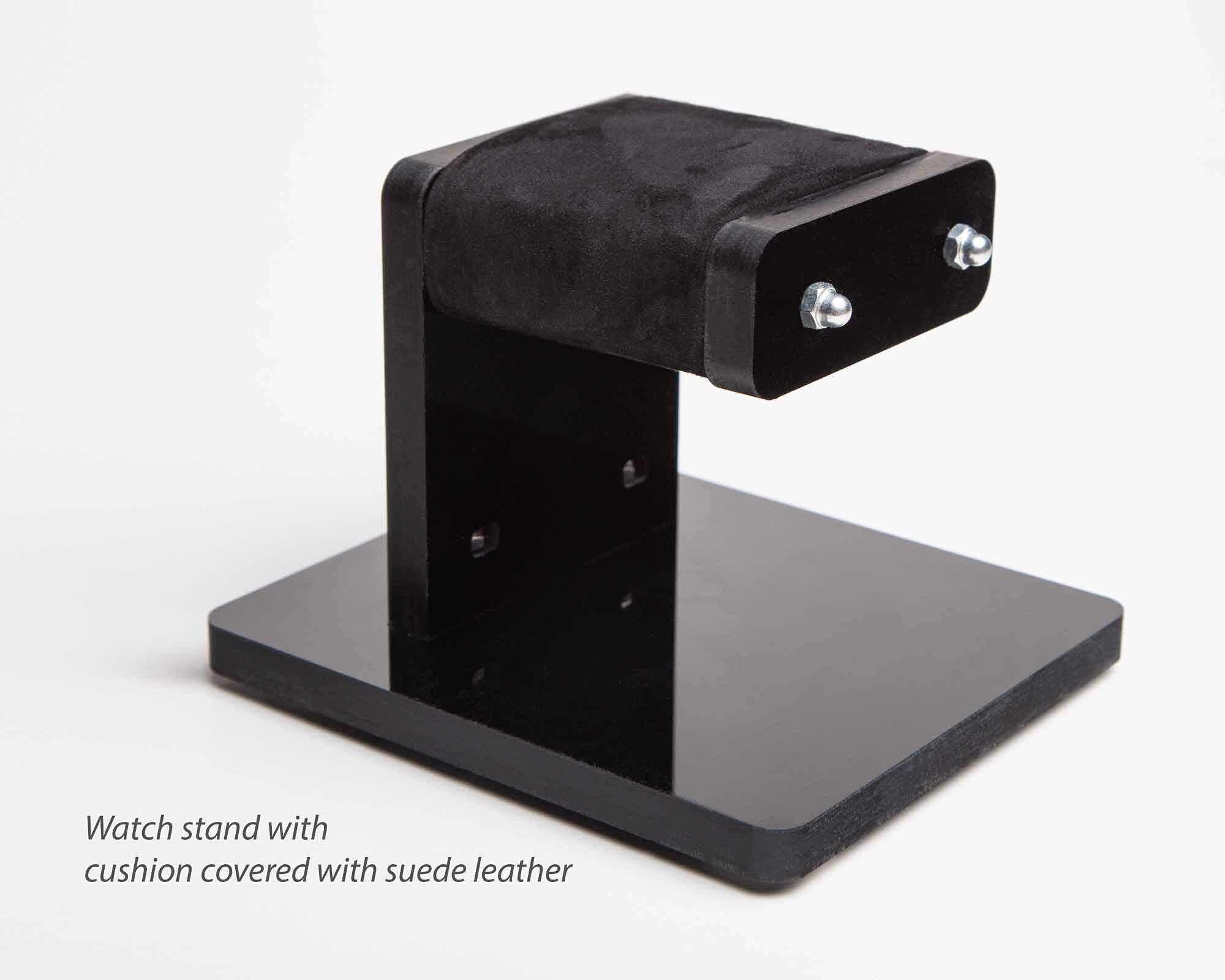 Modern black Watch Stand personalized box industrial look | Etsy