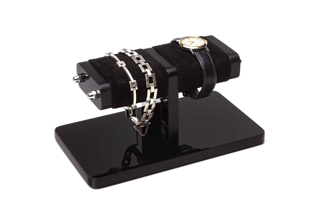 Modern Watch Stand for Two Women's or Man's Watches + Personalized Box ...