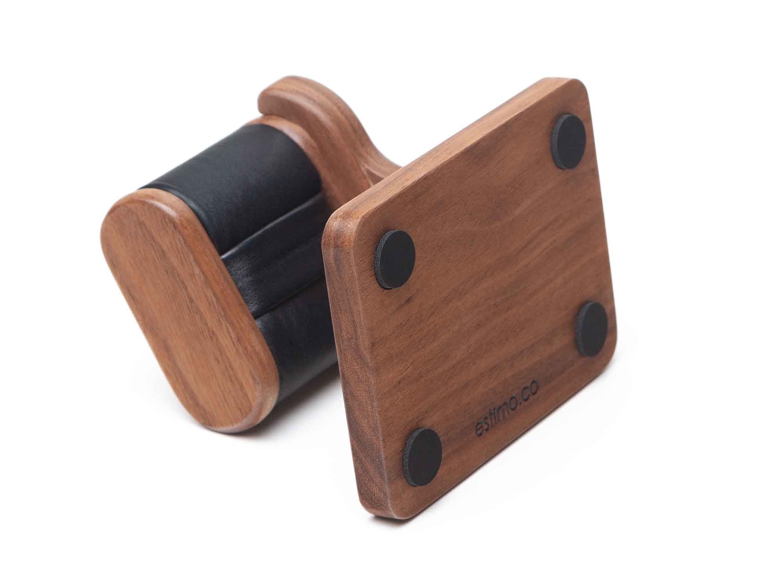 Walnut Wood Watch Stand With Personalized Box, Wooden Watch Display for ...