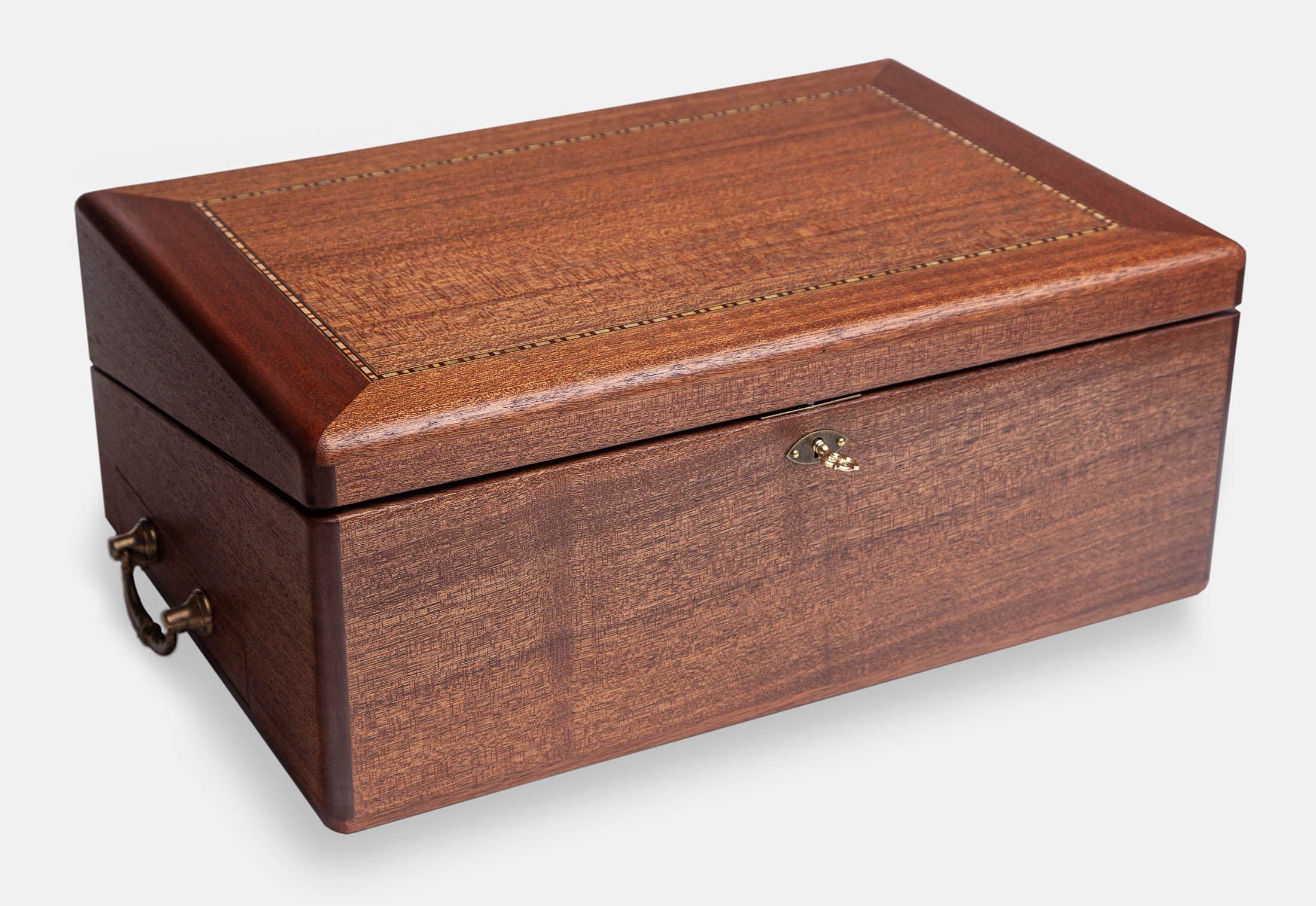 Mahogany 'classic' Writing Slope, Colonial Style Calligraphy Desk ...