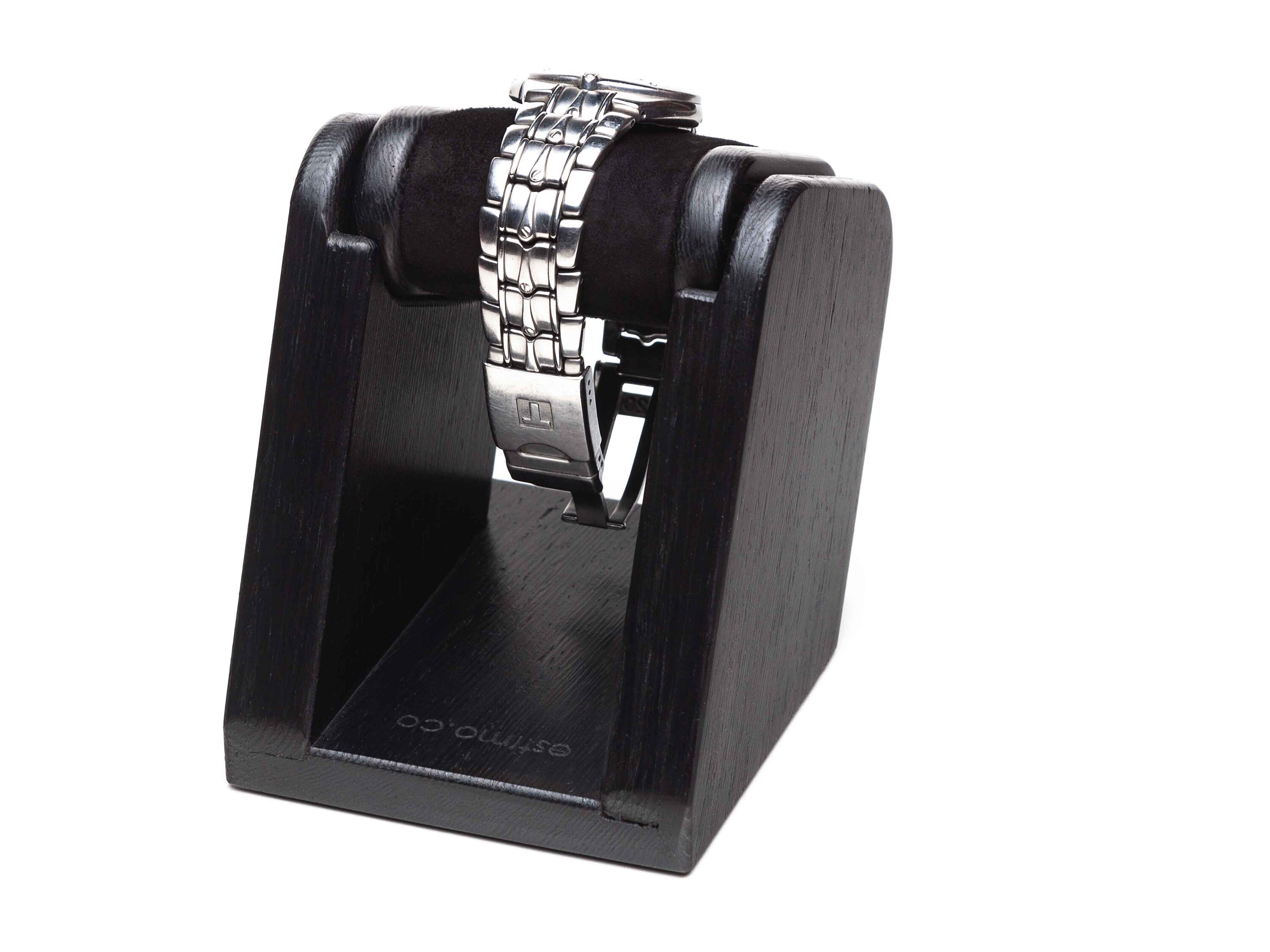 Black Finish Wenge Wood Watch Stand With Personalized Box - Etsy
