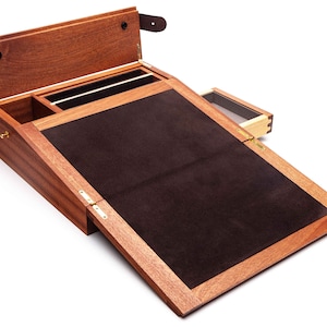 Mahogany 'small' Writing Slope: Colonial Style Stationery Box ...