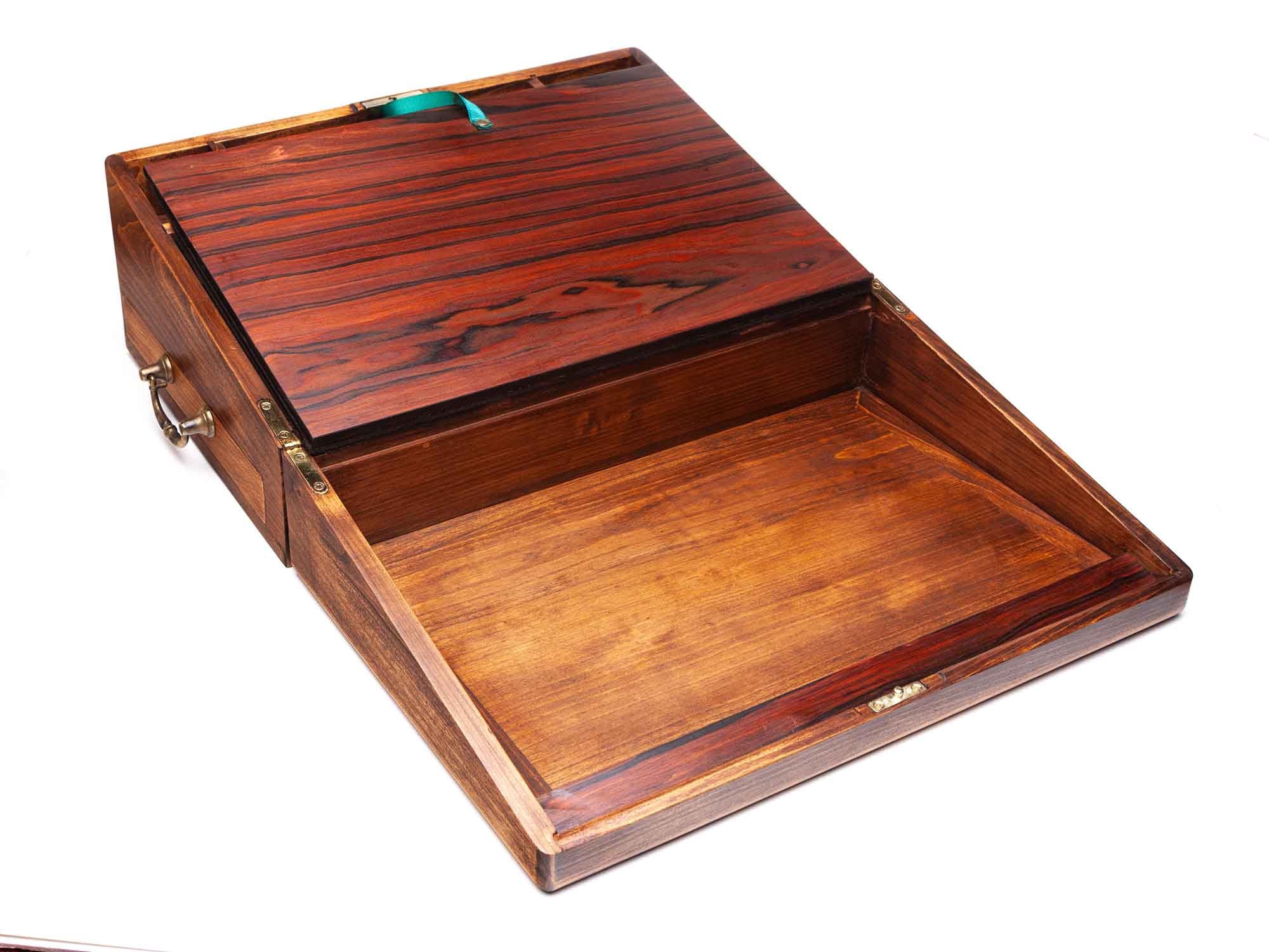 Cherry Wood Writing Slope With 3 Drawers and Space for - Etsy