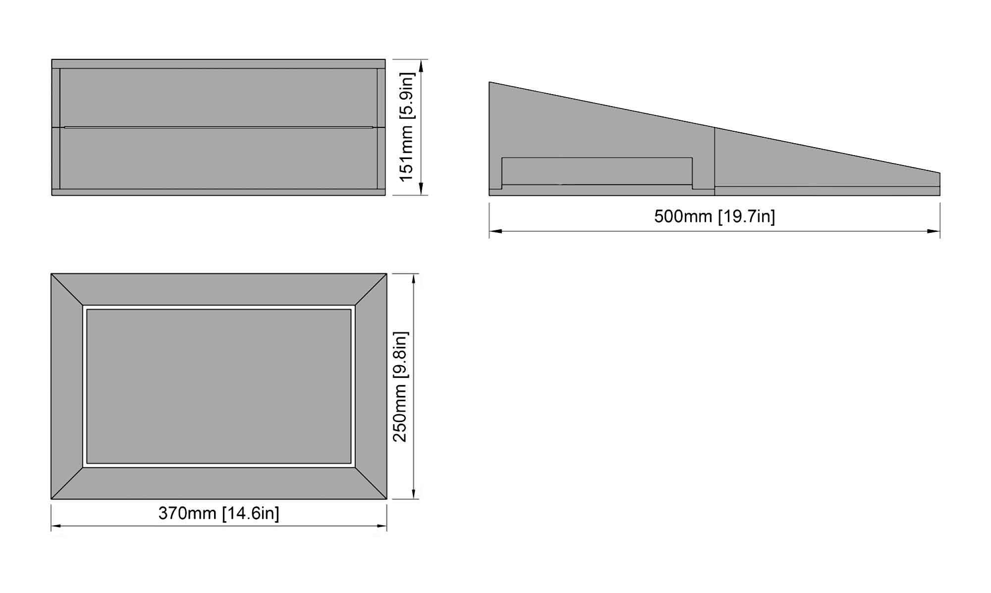 Cherry Wood Writing Slope With 3 Drawers and Space for - Etsy