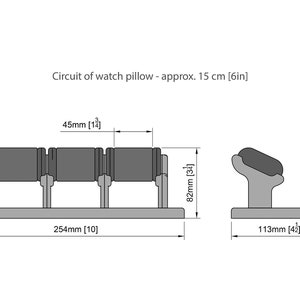 Mahogany Wood Watch Stand for Three Small Watches, Watch Display Watch ...