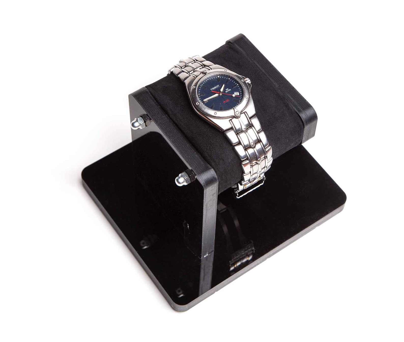 Modern black Watch Stand personalized box industrial look | Etsy