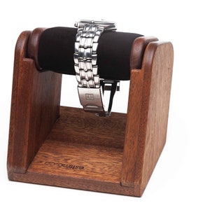 Mahogany Watch Stand for Big Watch With Personalized Box, Wooden Watch ...
