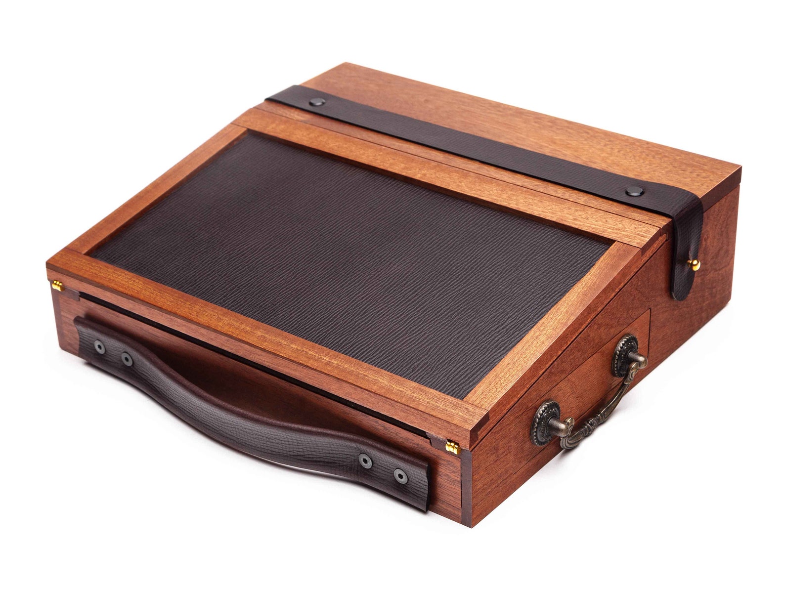 Mahogany 'small' Writing Slope: Colonial Style Stationery Box ...